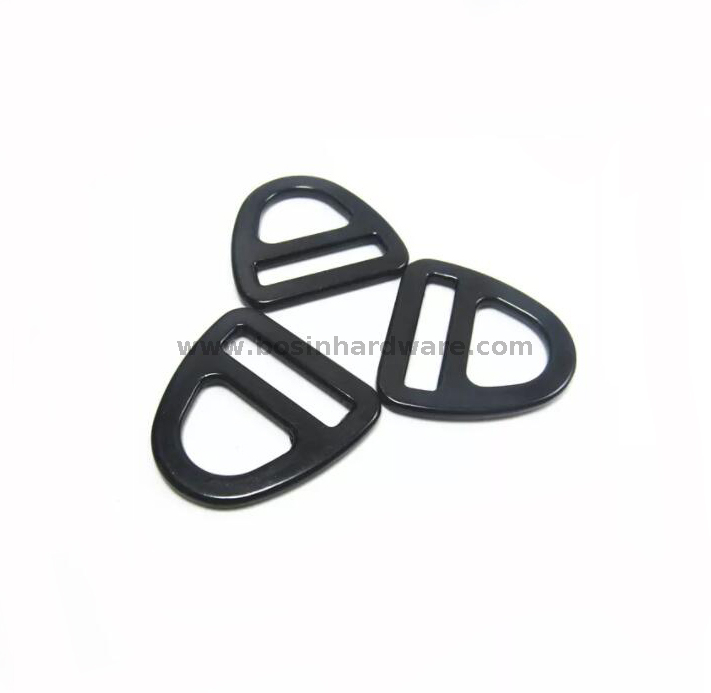 Black Metal Strap Buckle Triangle Buckle with Double Rings Slot - Buy ...