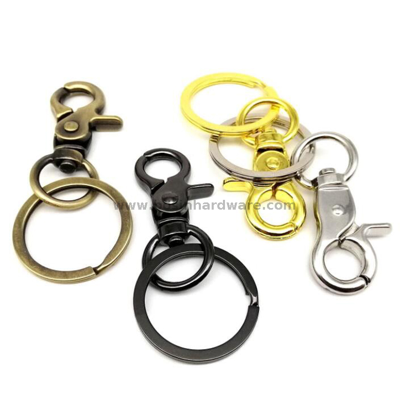 Custom Colors Metal Trigger Snap Hook with Key Ring - Buy sanp hook ...